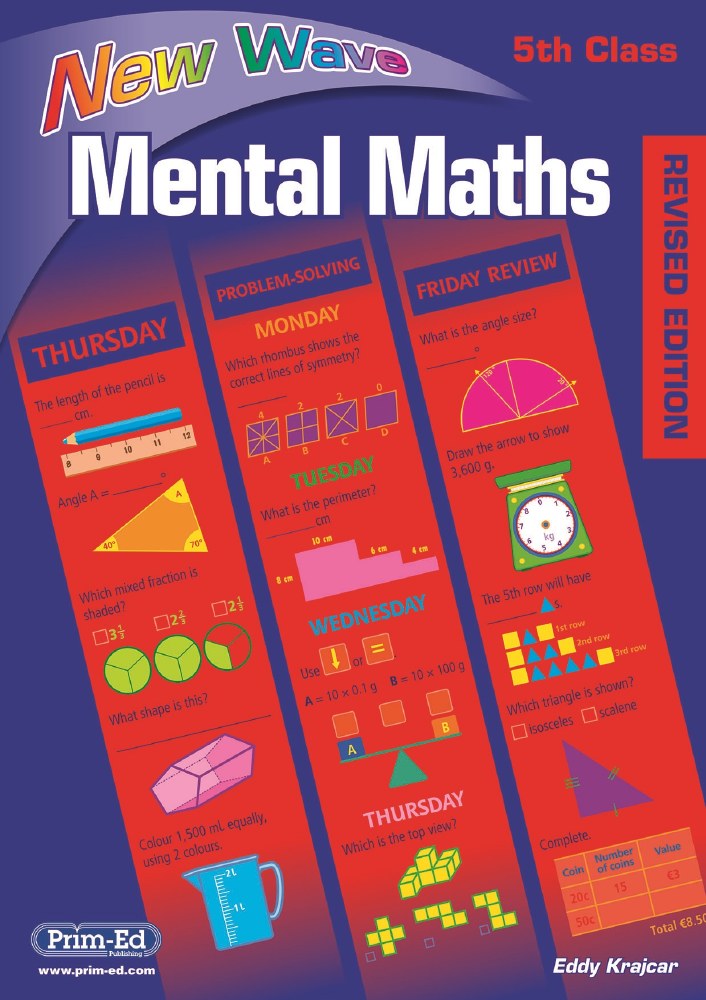 New Wave Mental Maths 5 Fifth Class Prim Ed School Books Ireland